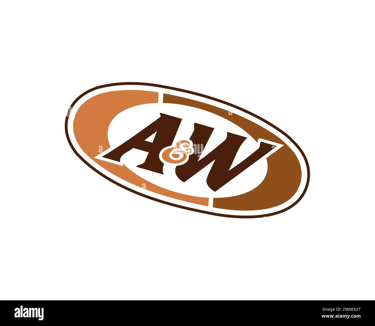 A&W Restaurants, Rotated Logo, White Background B Stock Photo - Alamy