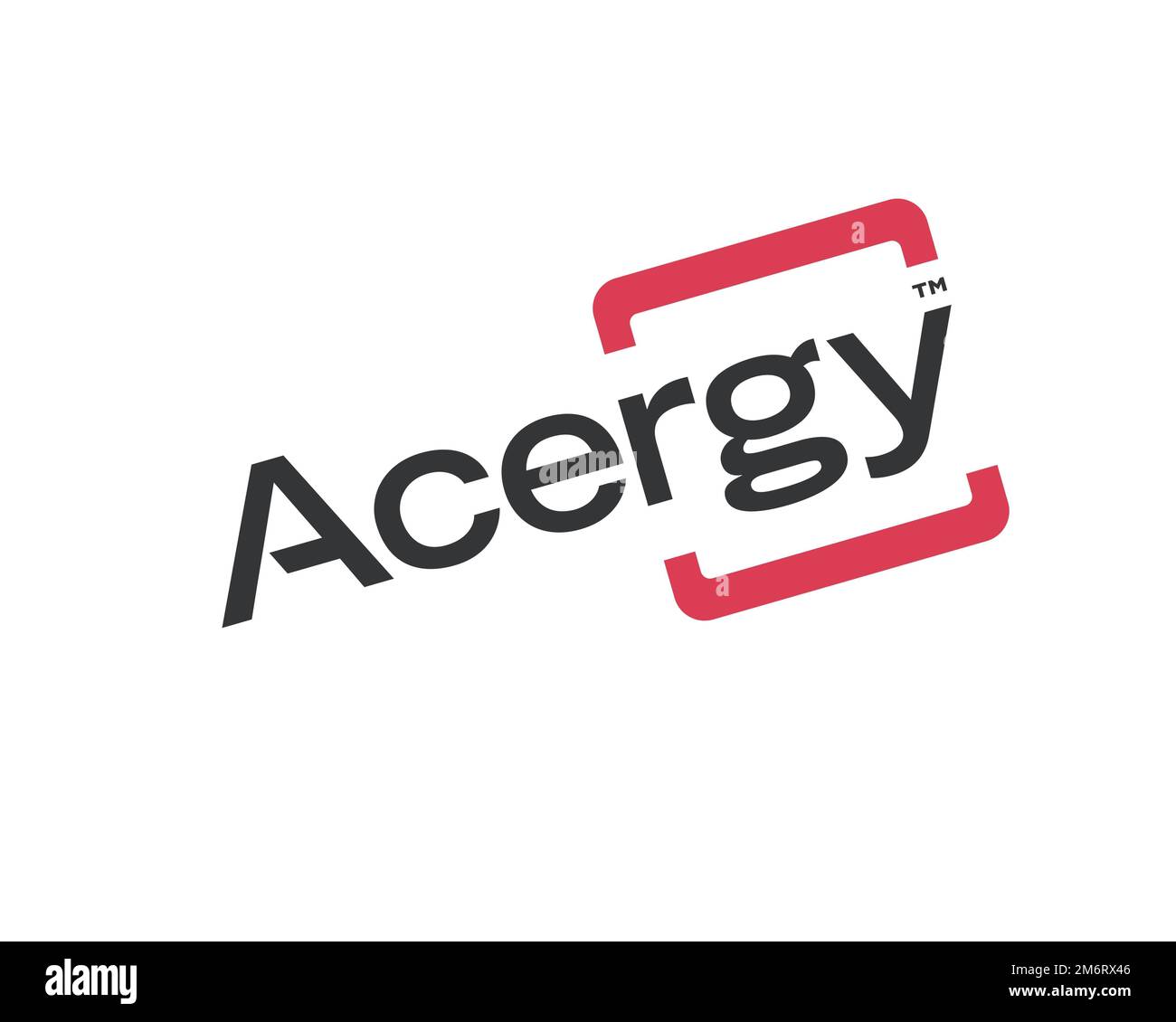 Acergy, rotated logo, white background Stock Photo - Alamy