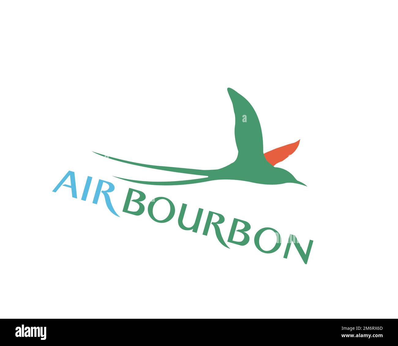 Air Bourbon, Rotated Logo, White Background B Stock Photo - Alamy