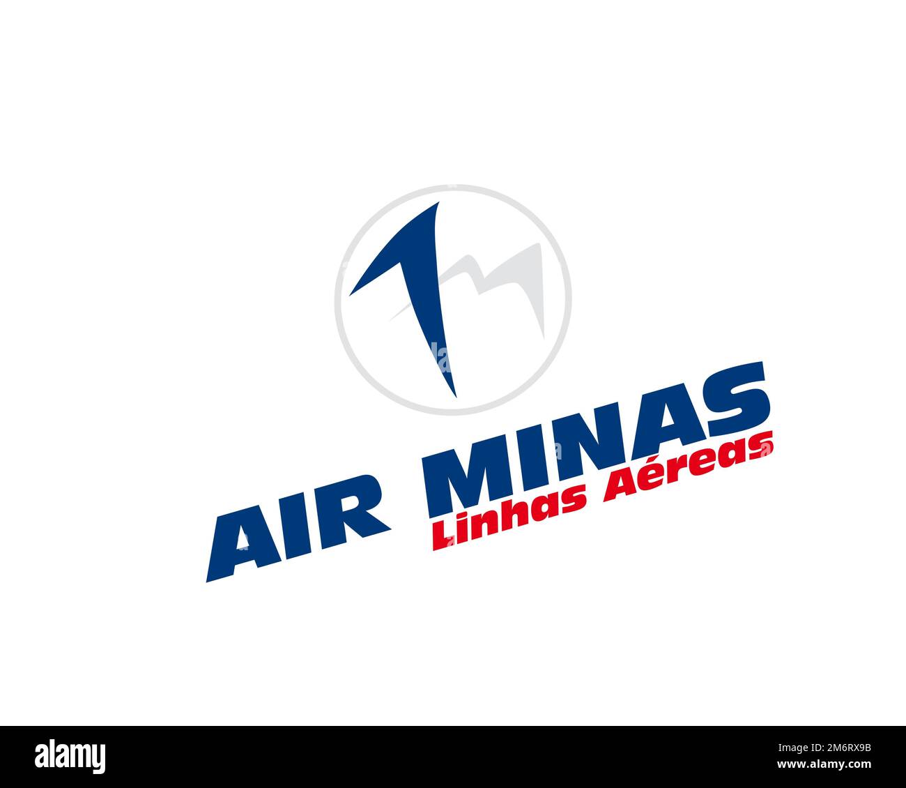 Air Minas Linhas Aereas, rotated logo, white background Stock Photo - Alamy