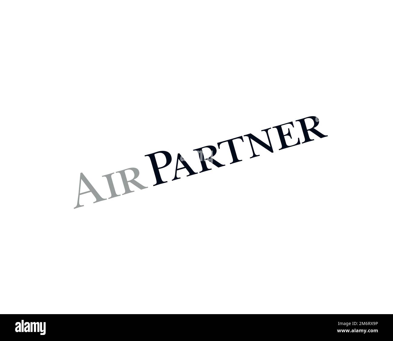 Air Partner, rotated logo, white background Stock Photo - Alamy