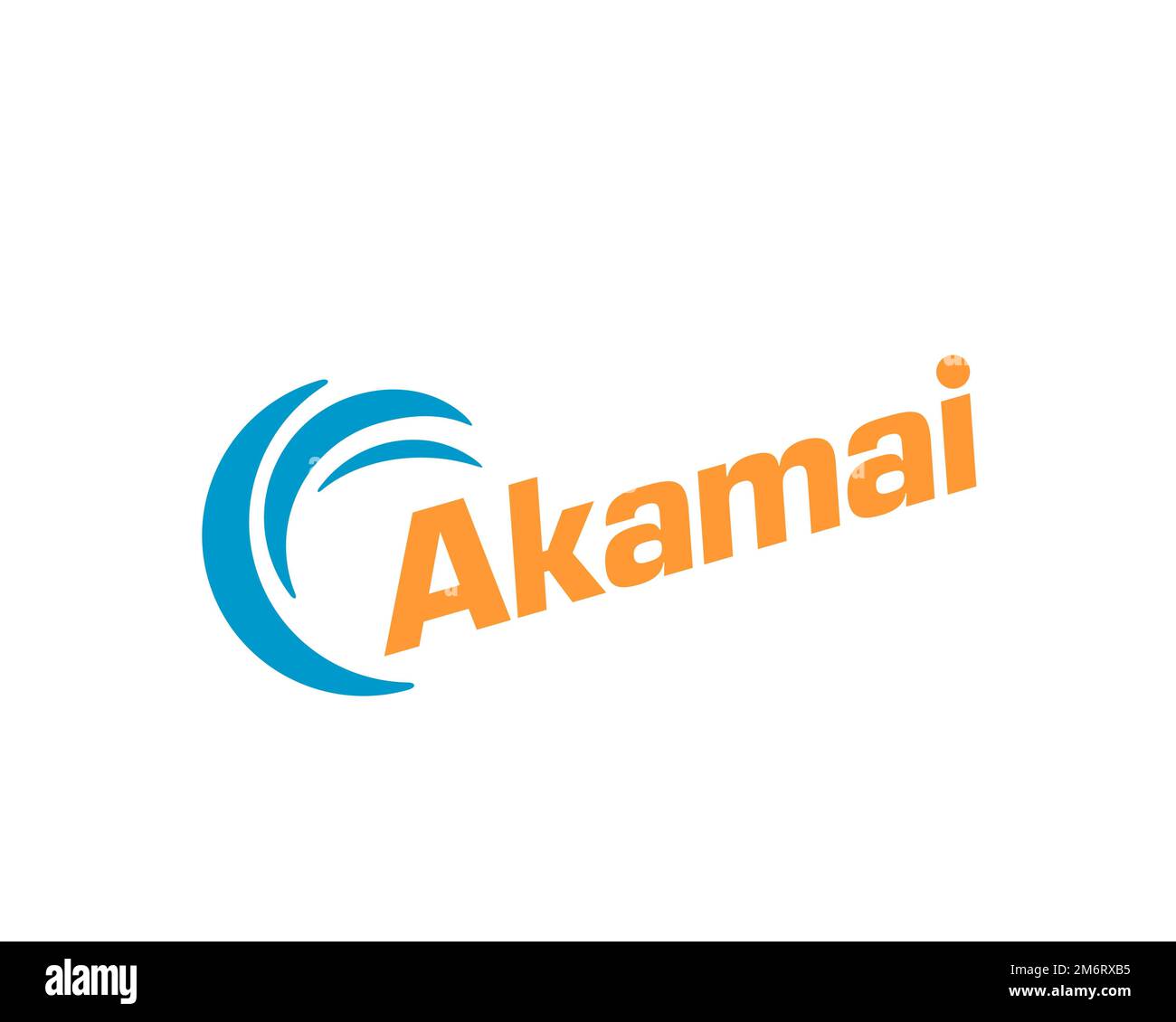 Akamai Technologies, rotated logo, white background Stock Photo - Alamy