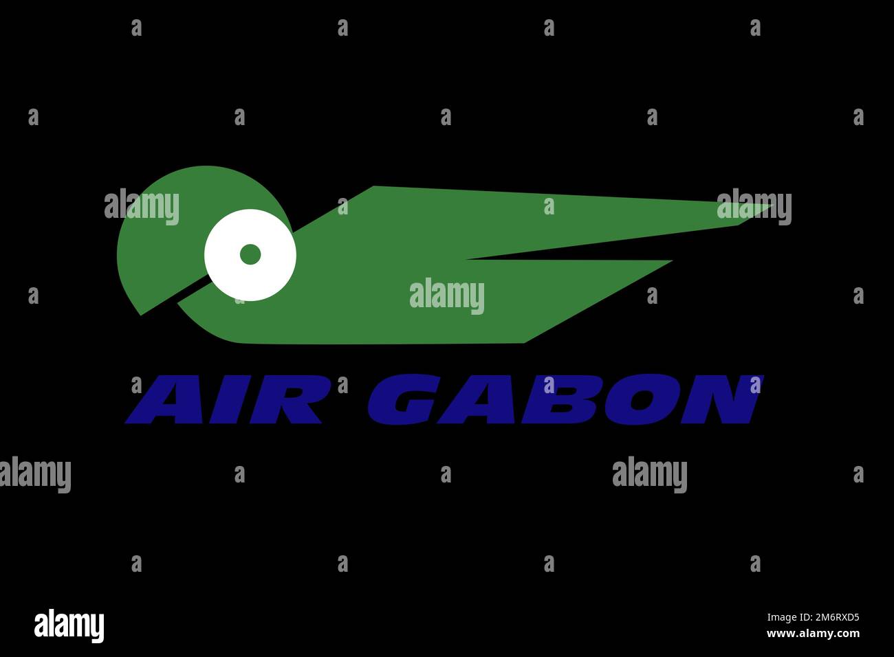 Air Gabon, Logo, Black background Stock Photo - Alamy