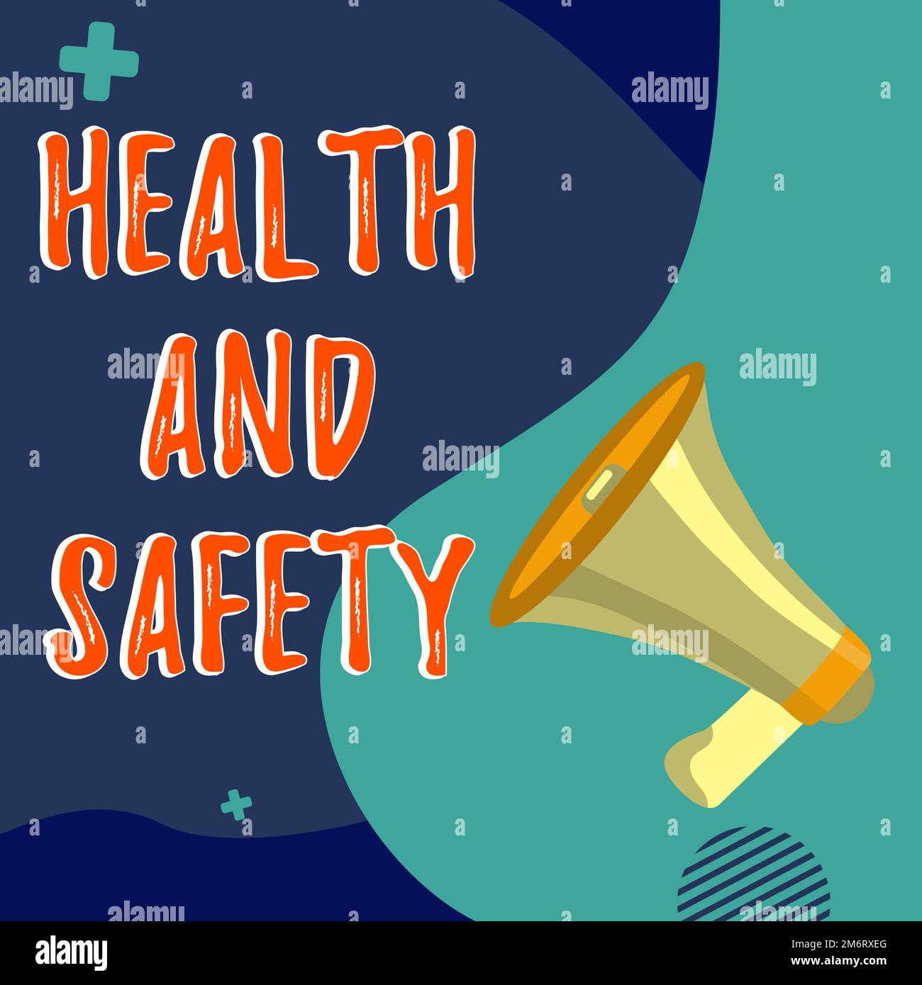 Sign displaying Health And Safety. Concept meaning Taking the ...