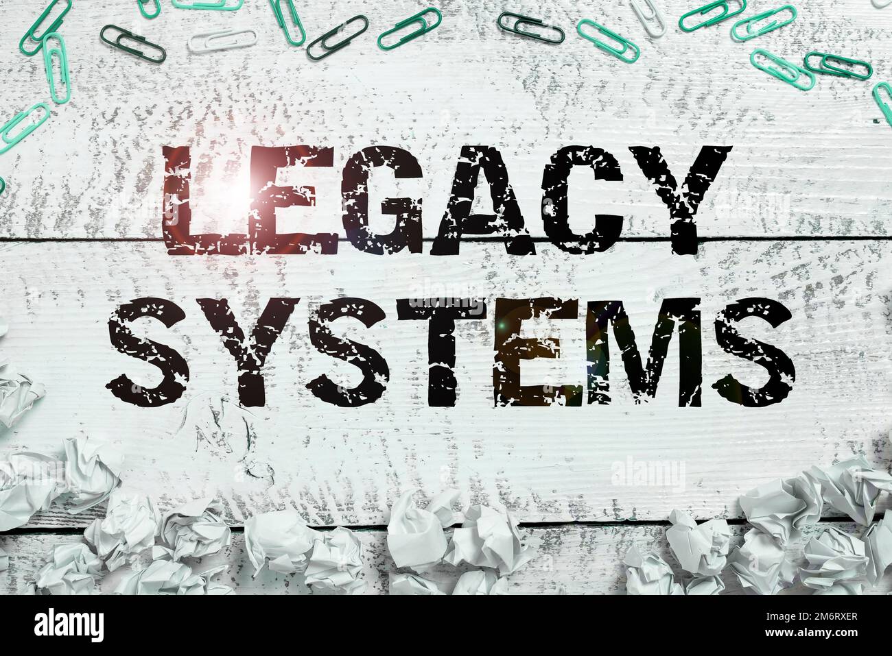 Conceptual display Legacy Systems. Word for old method technology ...