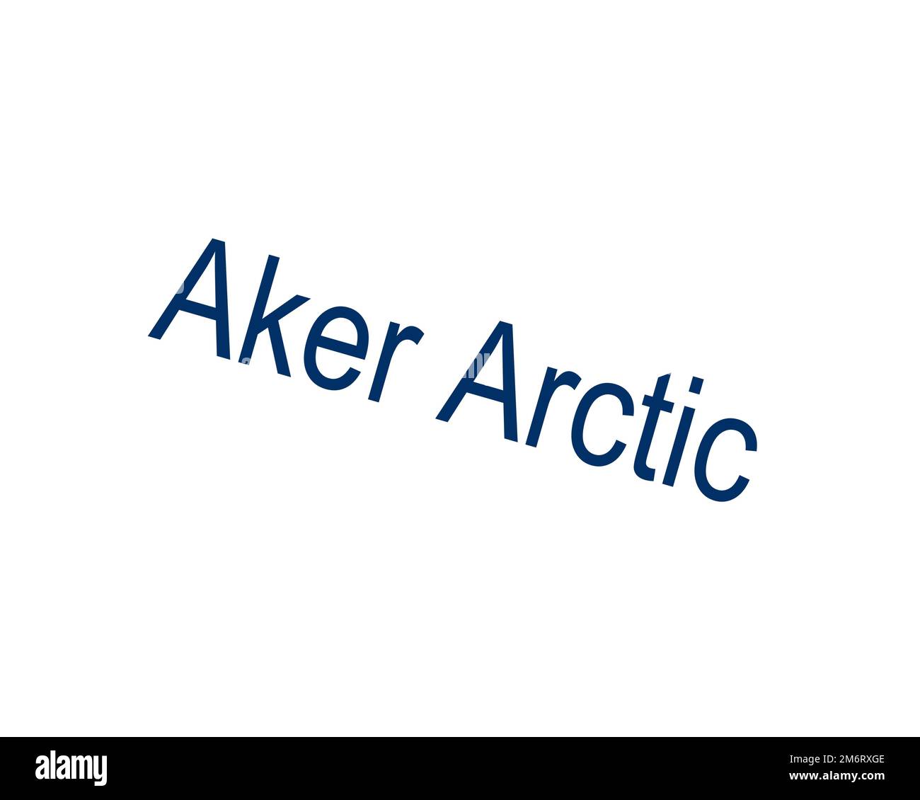 Aker Arctic, rotated logo, white background B Stock Photo - Alamy