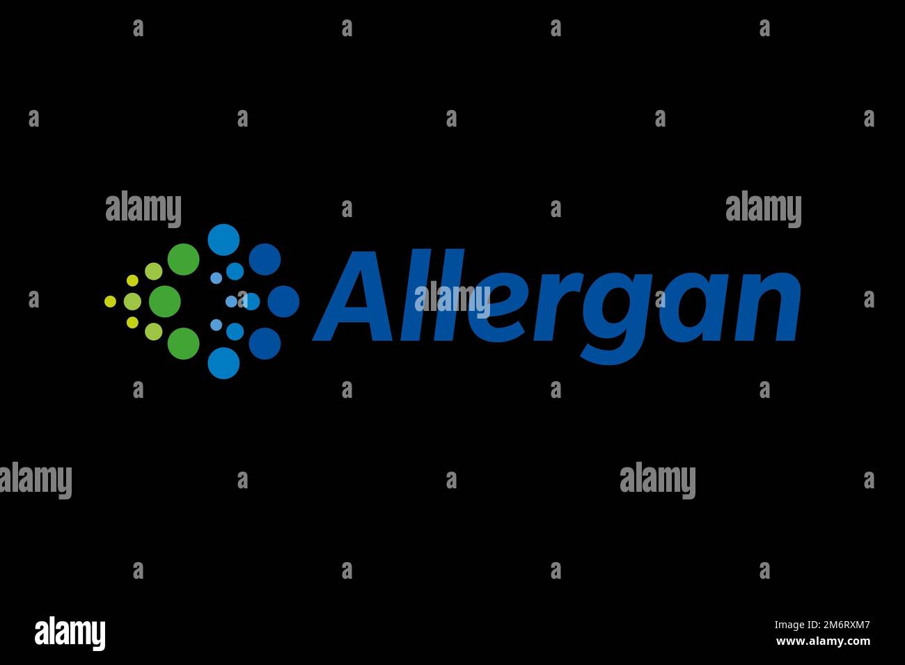 Allergan, Logo, Black background Stock Photo - Alamy