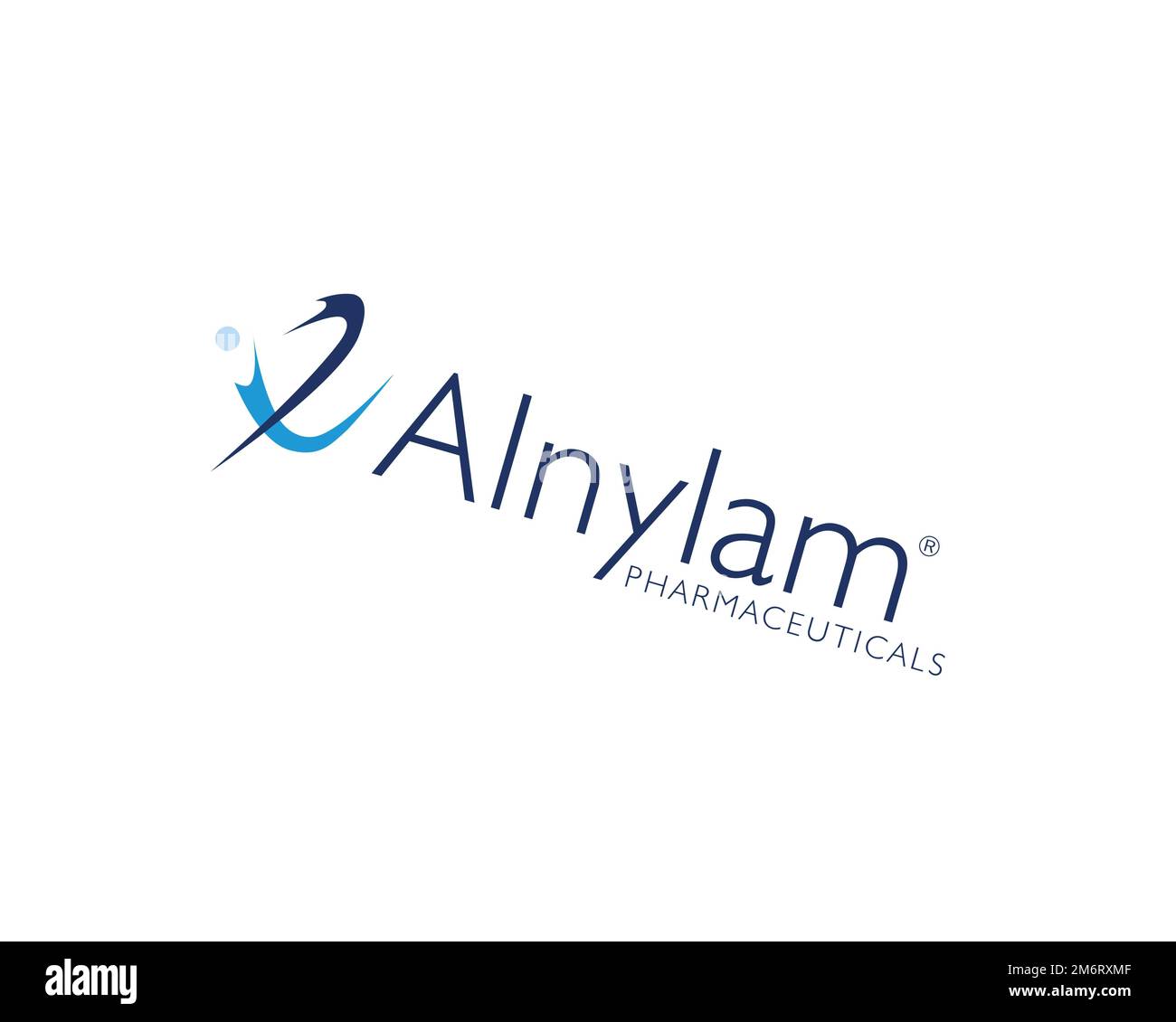 Alnylam Pharmaceuticals, rotated logo, white background B Stock Photo ...