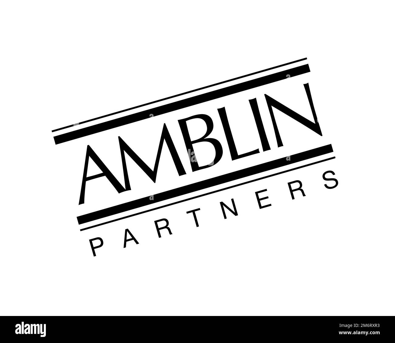 Amblin Partners, rotated logo, white background Stock Photo - Alamy