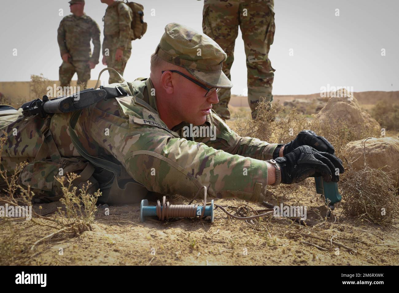 Sgt. Vincent Perstad assigned to Bravo Company, 1-124th Infantry ...