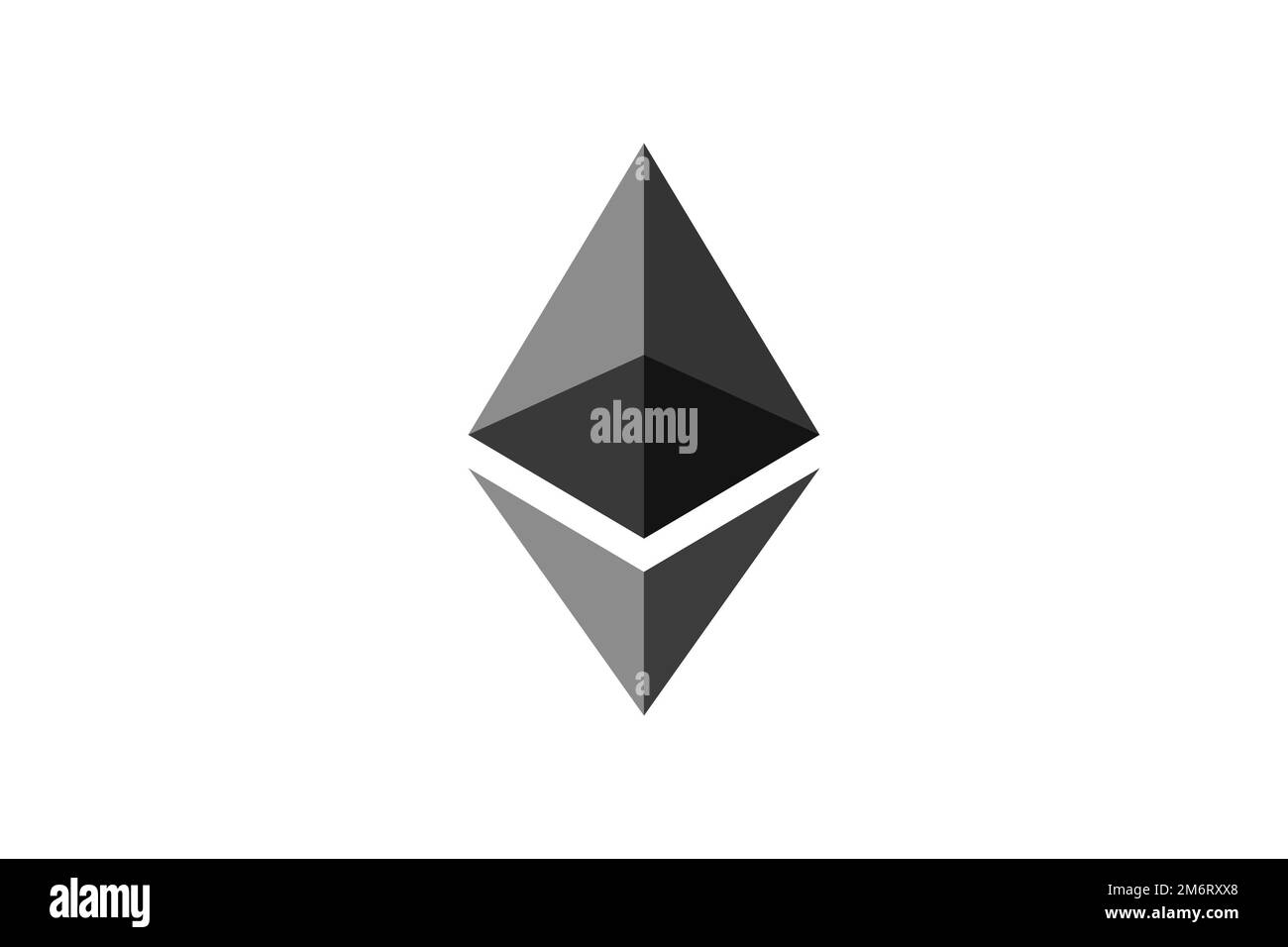Ethereum logo Black and White Stock Photos & Images - Alamy