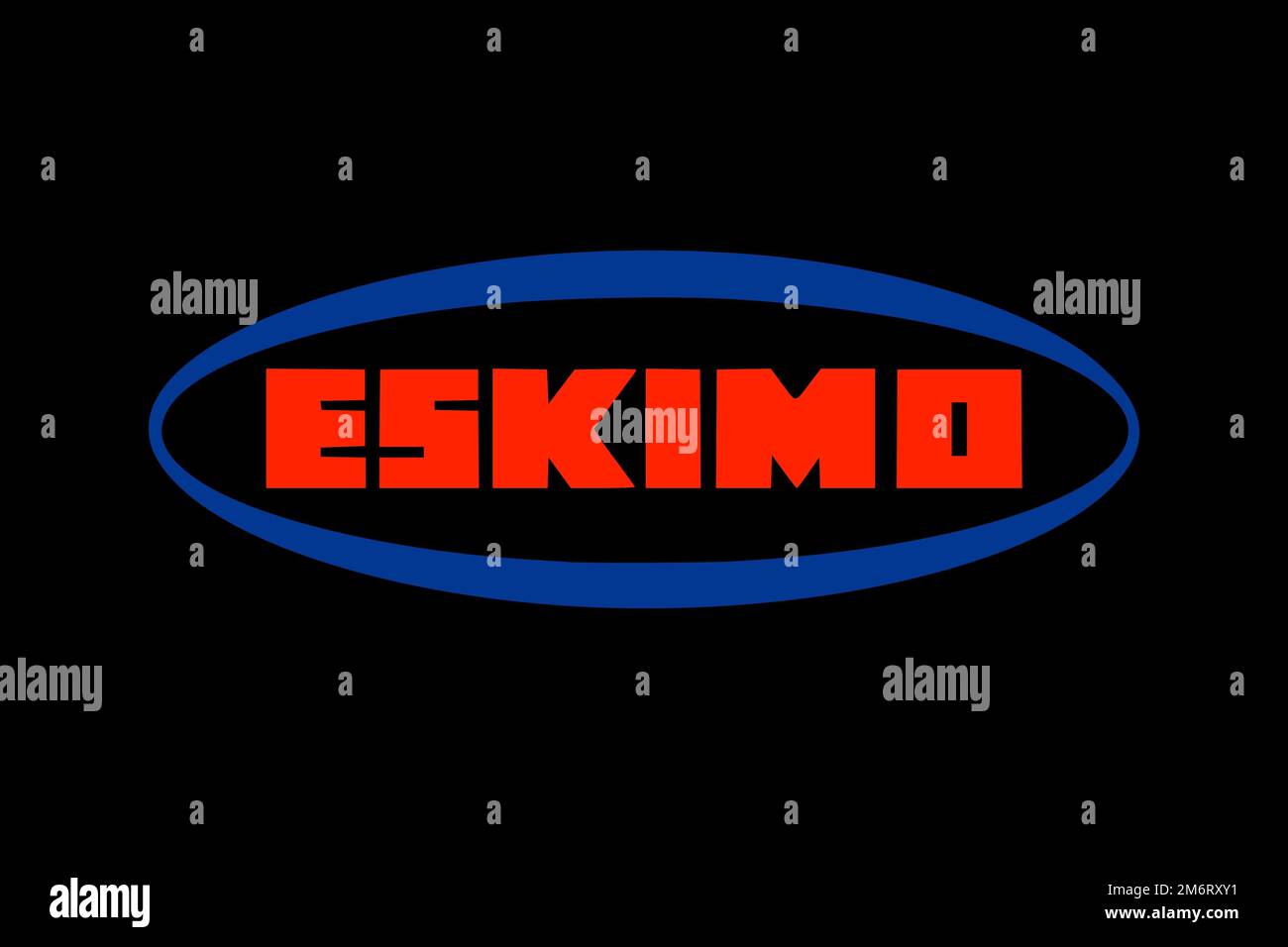 Eskimo ice cream, Logo, Black background Stock Photo - Alamy