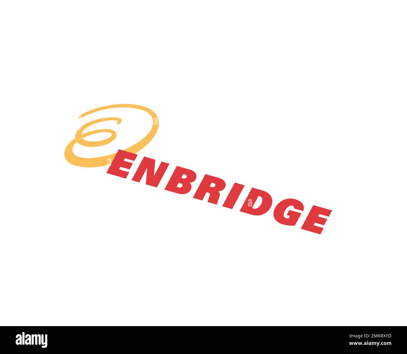 Enbridge, rotated logo, white background B Stock Photo - Alamy