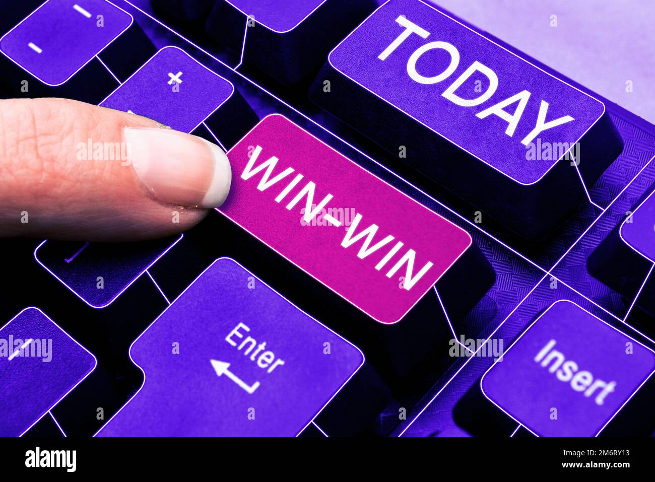 Writing displaying text Win Win. Internet Concept Strategy for both ...