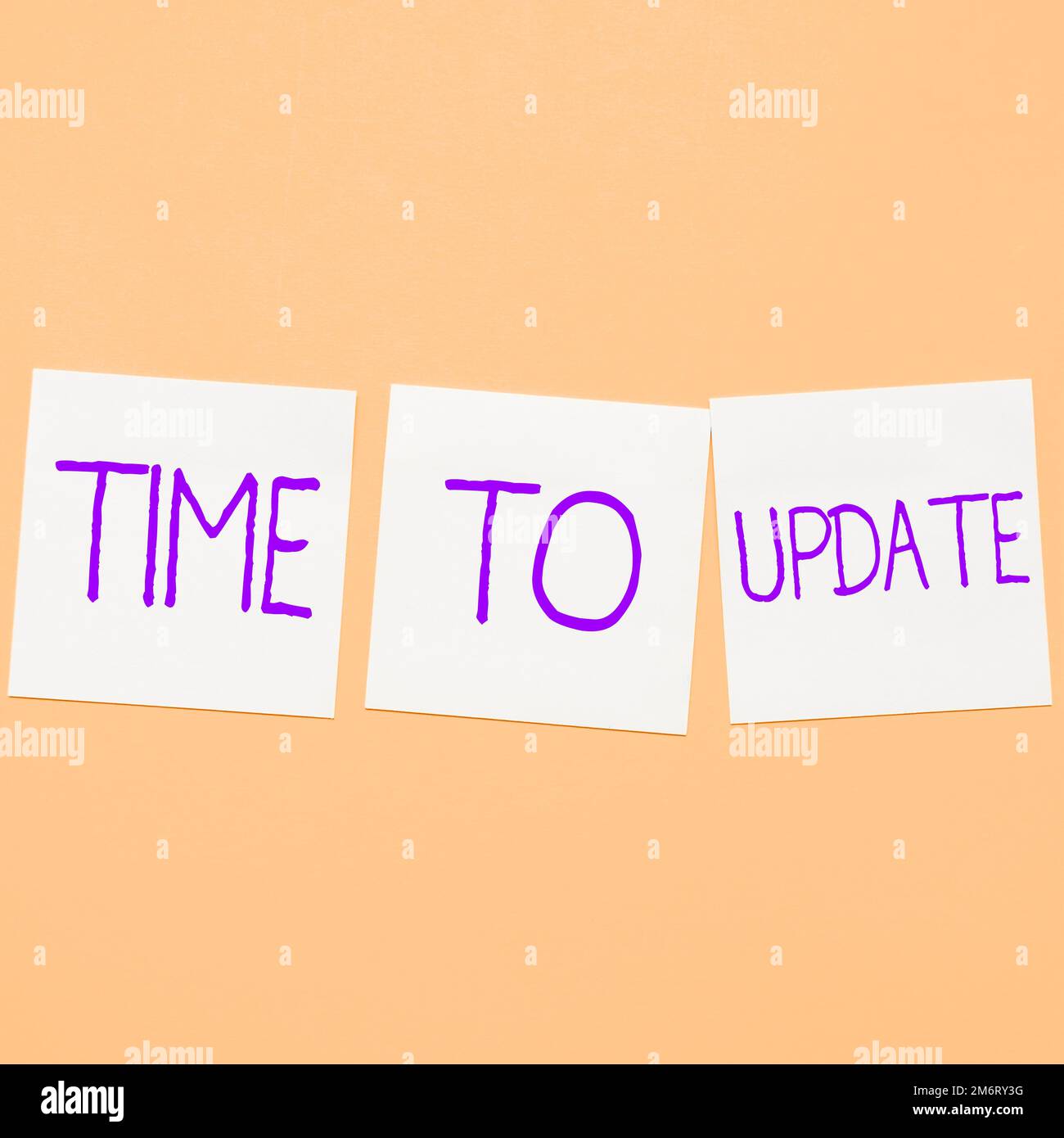 Sign displaying Time To Update. Internet Concept The latest information ...