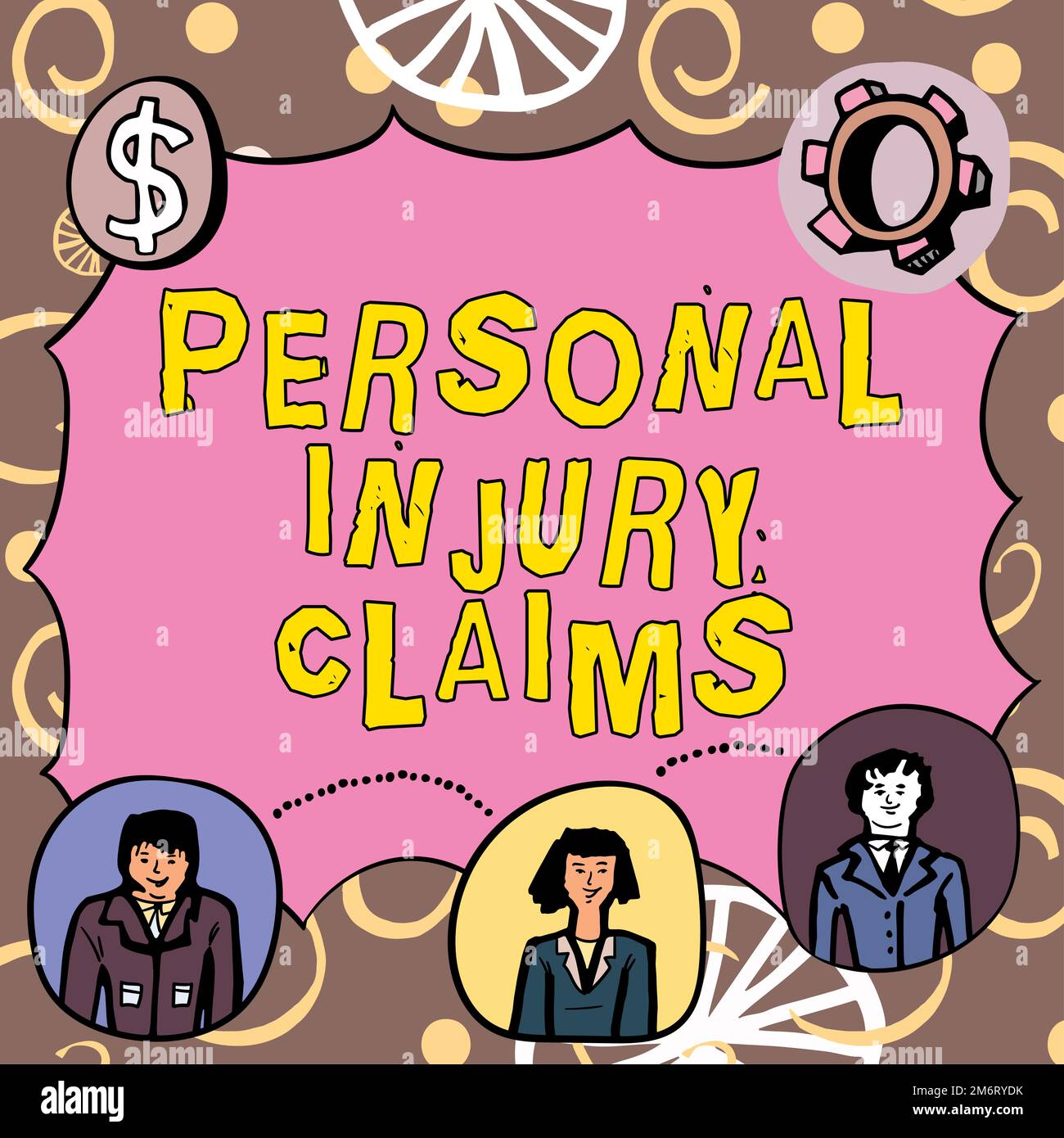 Writing displaying text Personal Injury Claims. Word for being hurt or ...