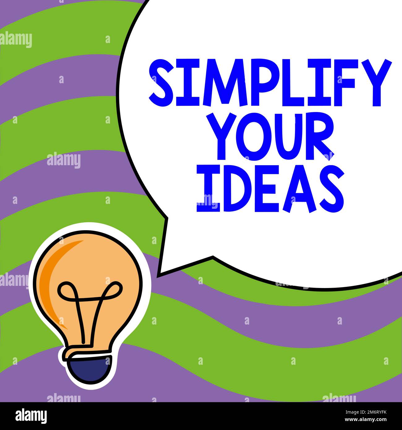 Hand writing sign Simplify Your Ideas. Concept meaning make simple or ...