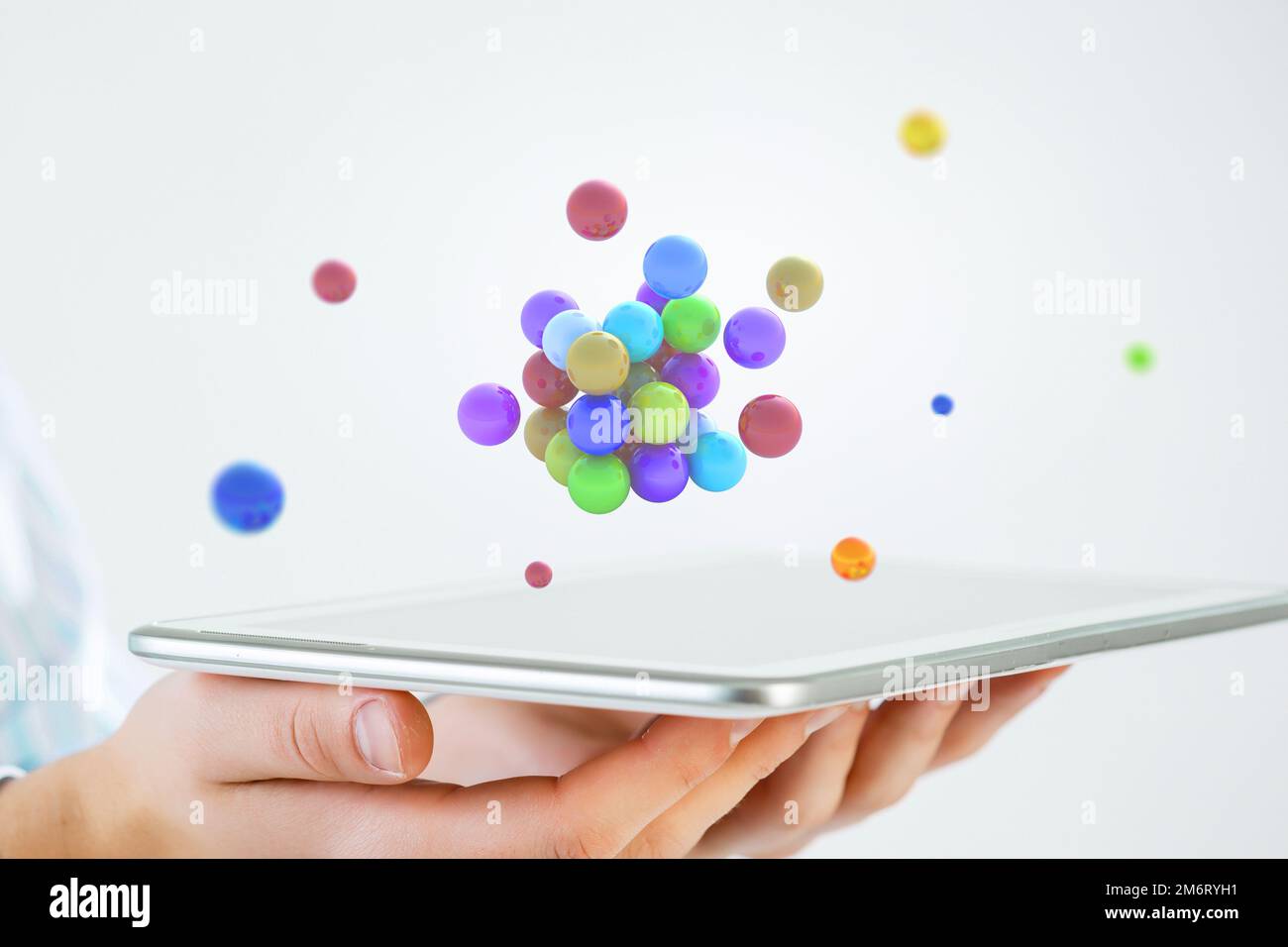 Science concept with sphere model Stock Photo - Alamy