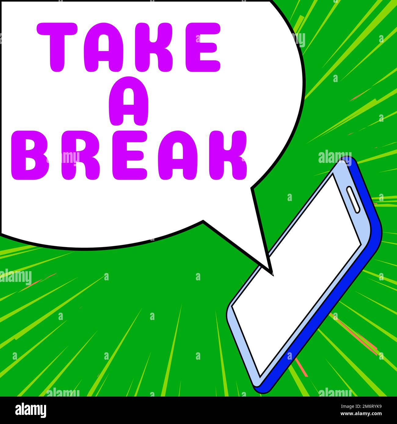 Handwriting text Take A Break. Word Written on Resting Stop doing ...