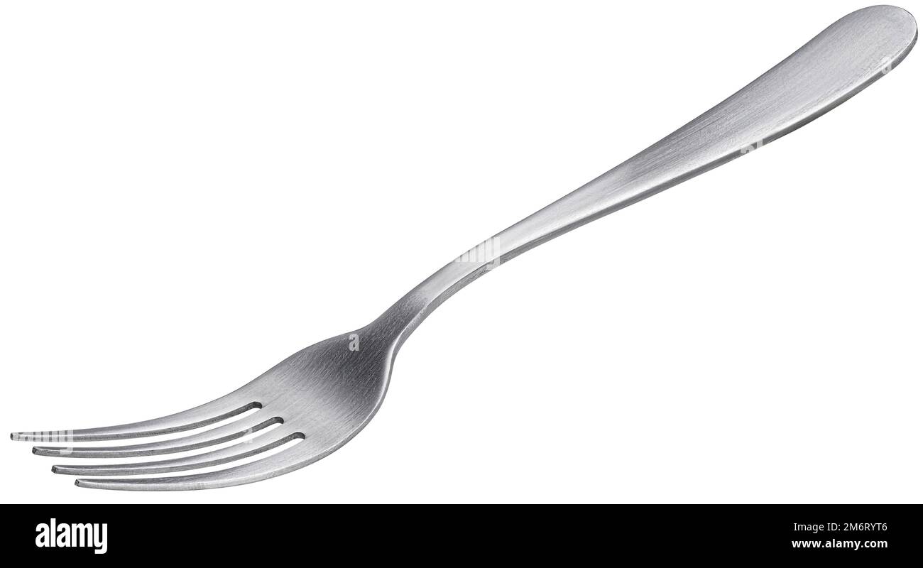 Metal fork isolated on white background, full depth of field Stock ...