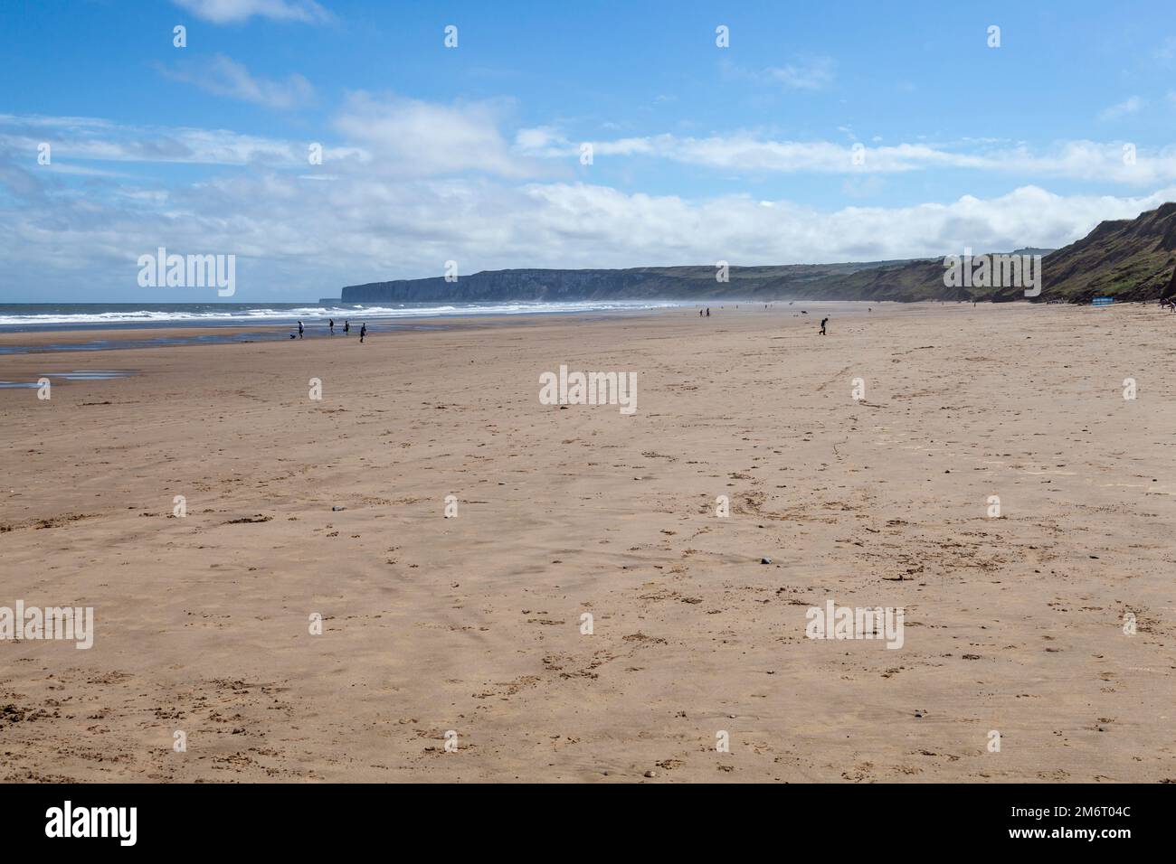 Flamborough Head, viewed from Hunmanby Sands, Filey, North Yorkshire ...