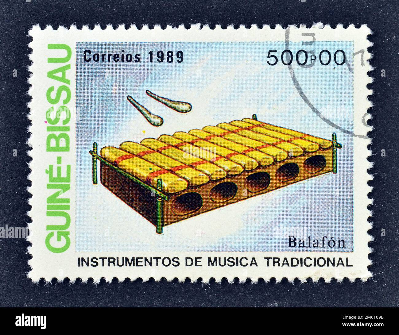 Cancelled postage stamp printed by Guinea Bissau, that shows ...