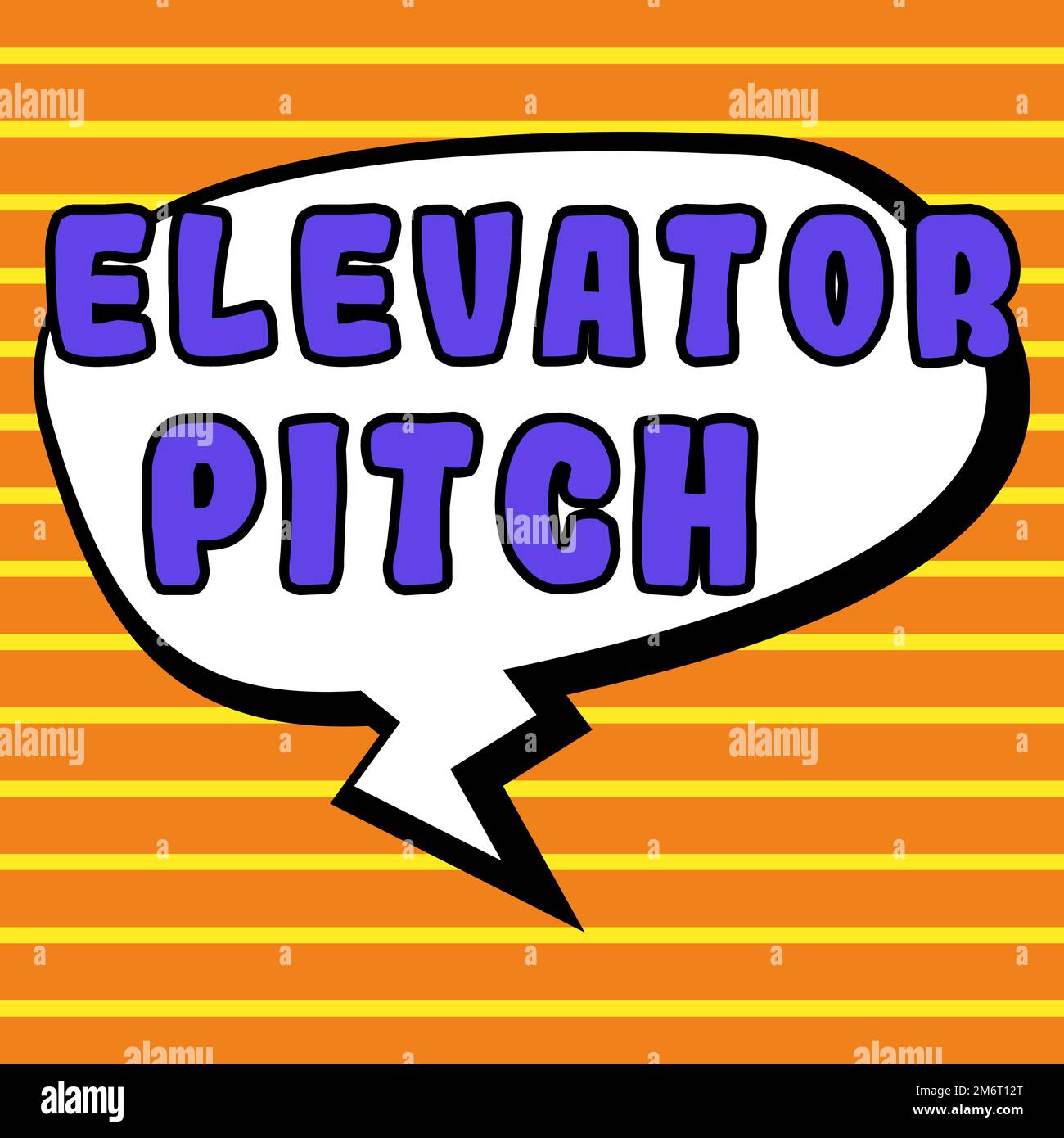 Sign displaying Elevator Pitch. Business approach A persuasive sales ...