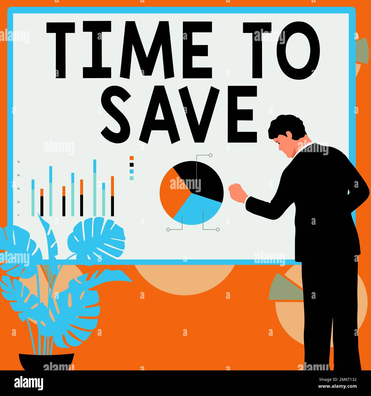 Text caption presenting Time To Save. Internet Concept to do something more efficiently that ...
