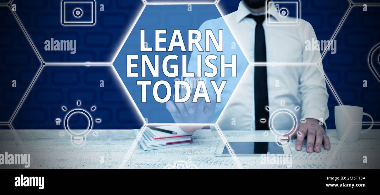 Conceptual caption Learn English Today. Word Written on gain or acquire ...