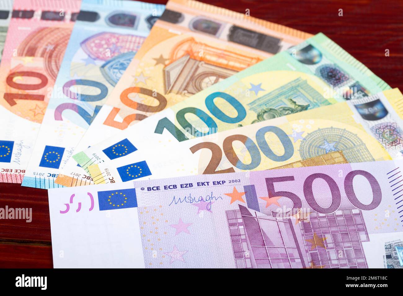 European money a business background Stock Photo - Alamy