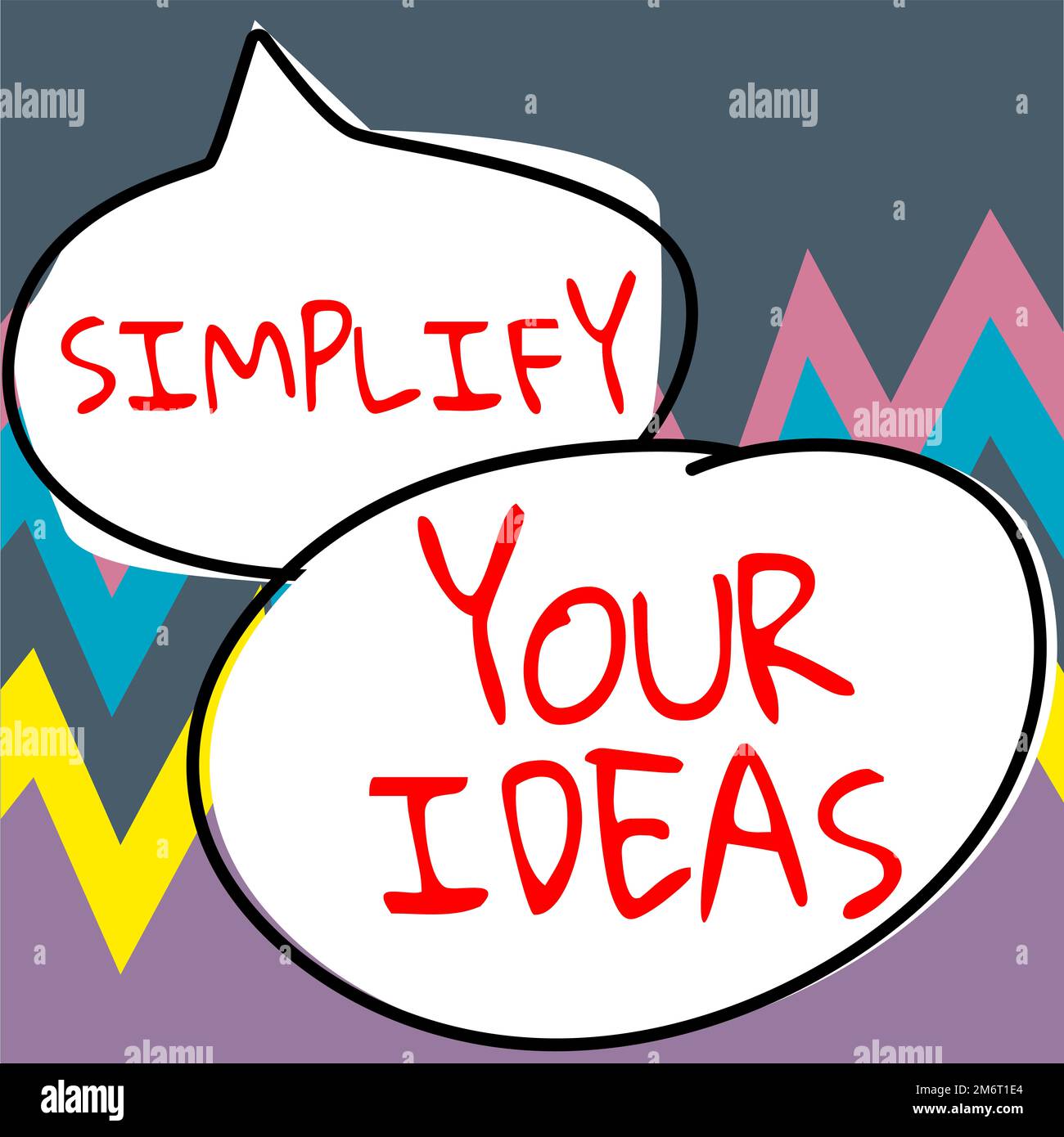 Text sign showing Simplify Your Ideas. Business idea make simple or ...