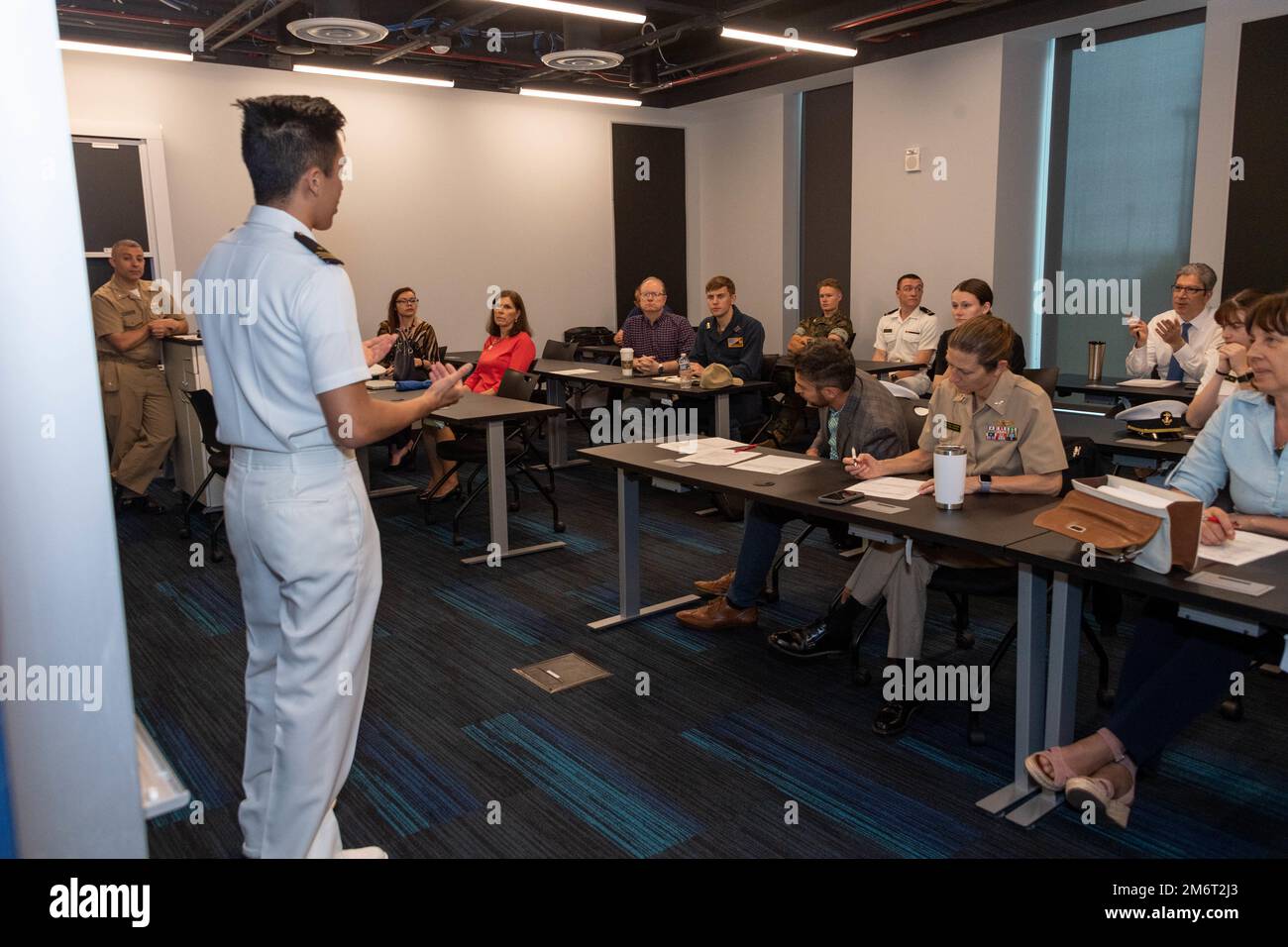 ANNAPOLIS, Md. (May 4, 2022) U.S. Naval Academy midshipmen present ...