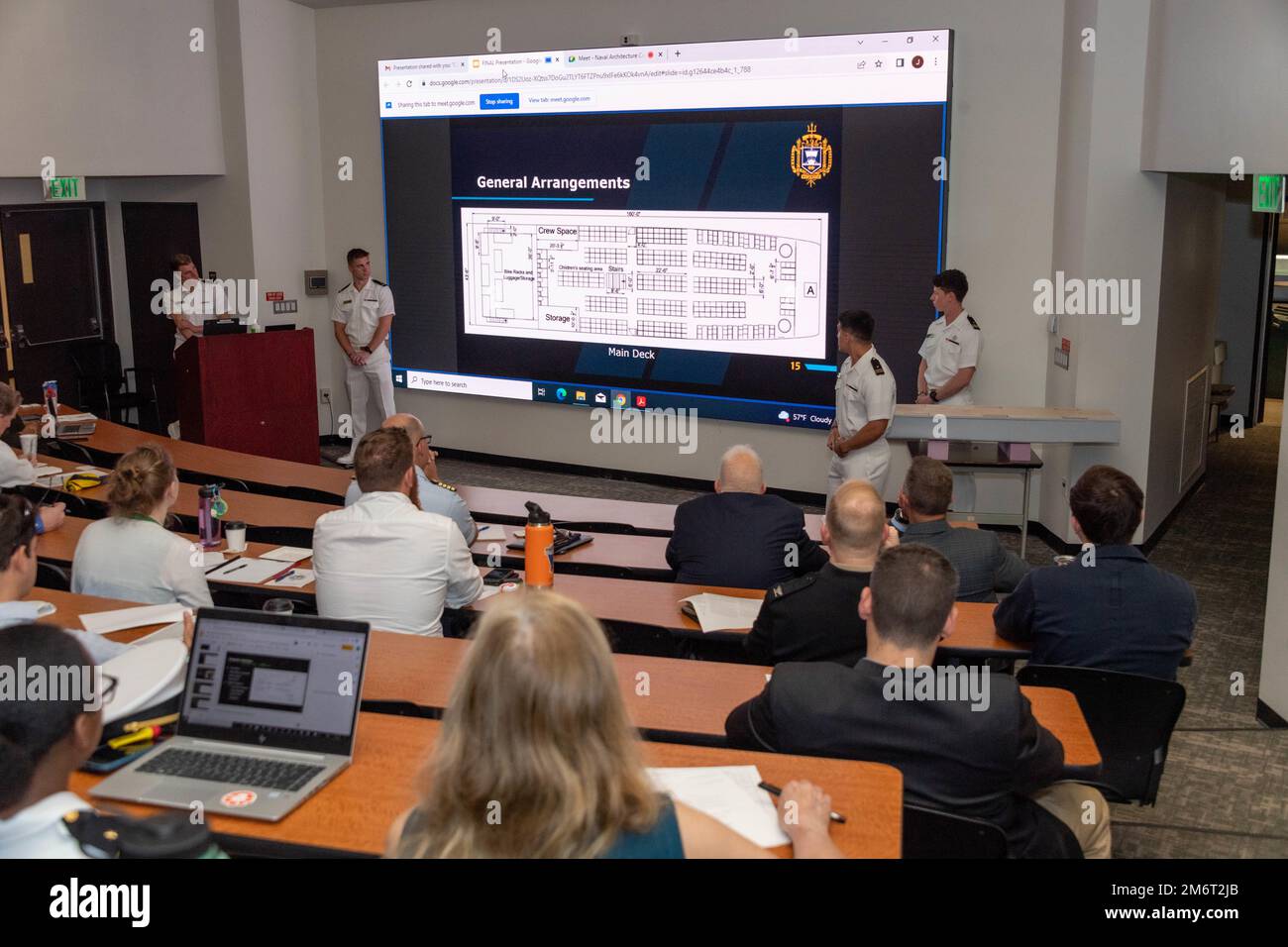 ANNAPOLIS, Md. (May 4, 2022) U.S. Naval Academy midshipmen present ...