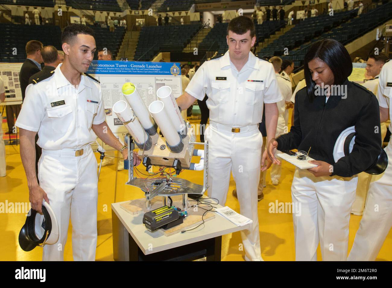 ANNAPOLIS, Md. (May 4, 2022) U.S. Naval Academy midshipmen present ...