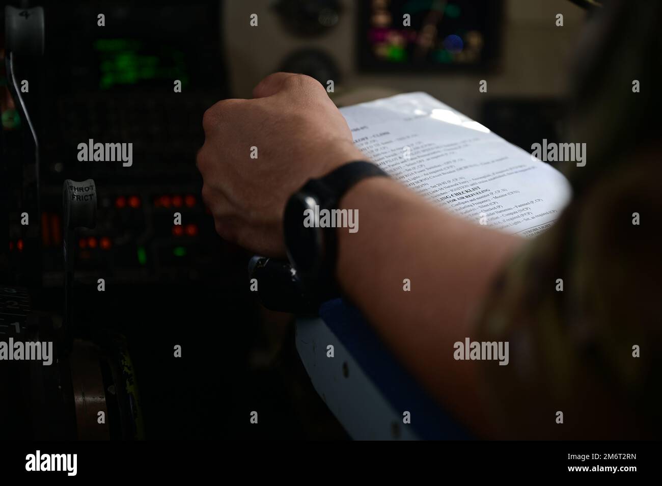 U.S. Air Force 1st Lt. Mike Magill, KC-135 Stratotanker pilot, assigned ...