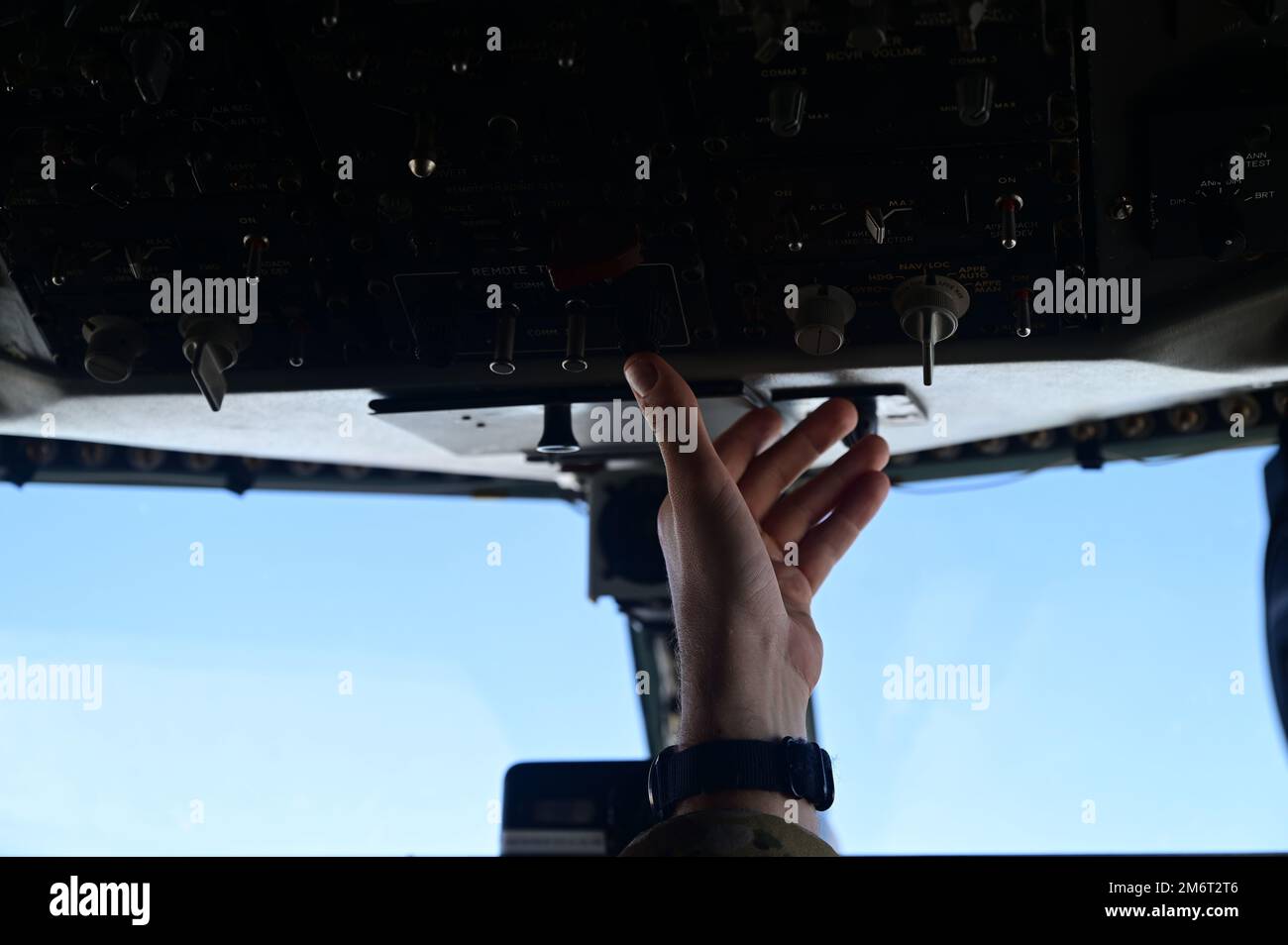 U.S. Air Force 1st Lt. Mike Magill, KC-135 Stratotanker pilot, assigned ...
