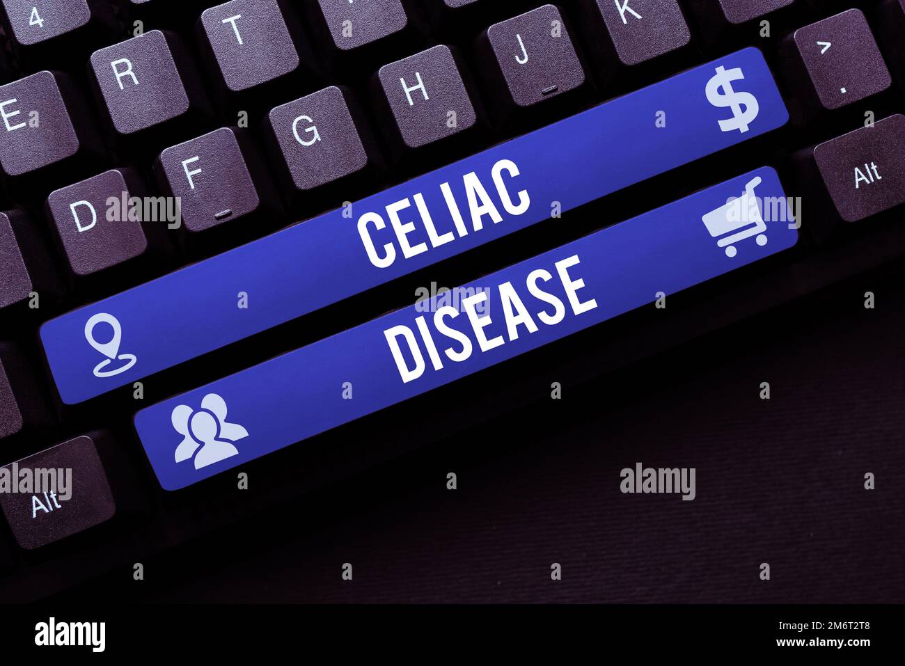 Handwriting text Celiac Disease, Business showcase Small intestine is ...