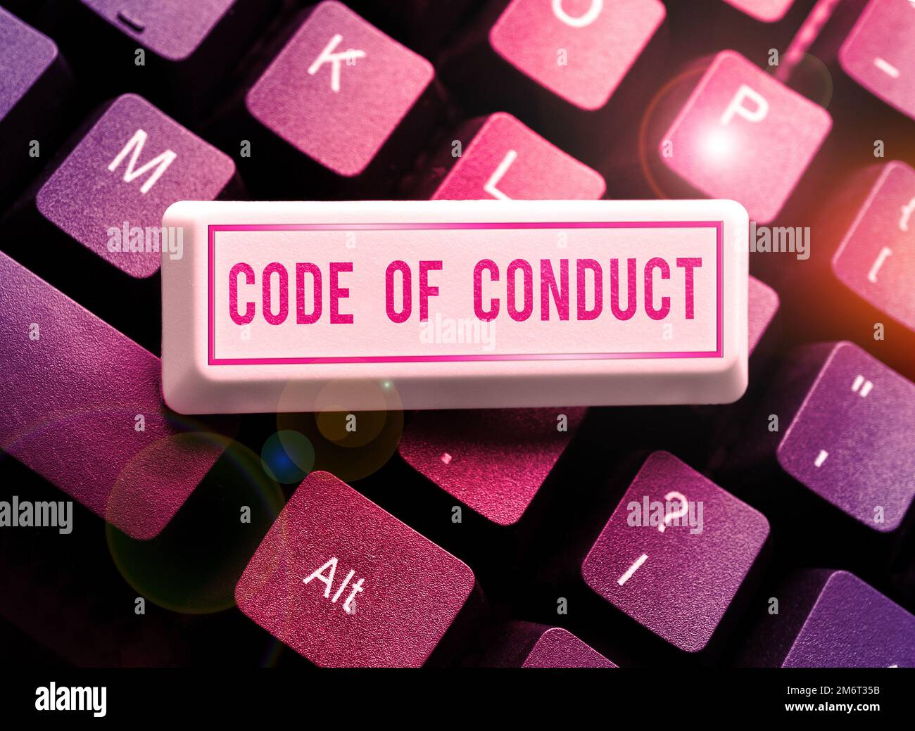 Hand writing sign Code Of Conduct. Business concept Ethics rules moral ...