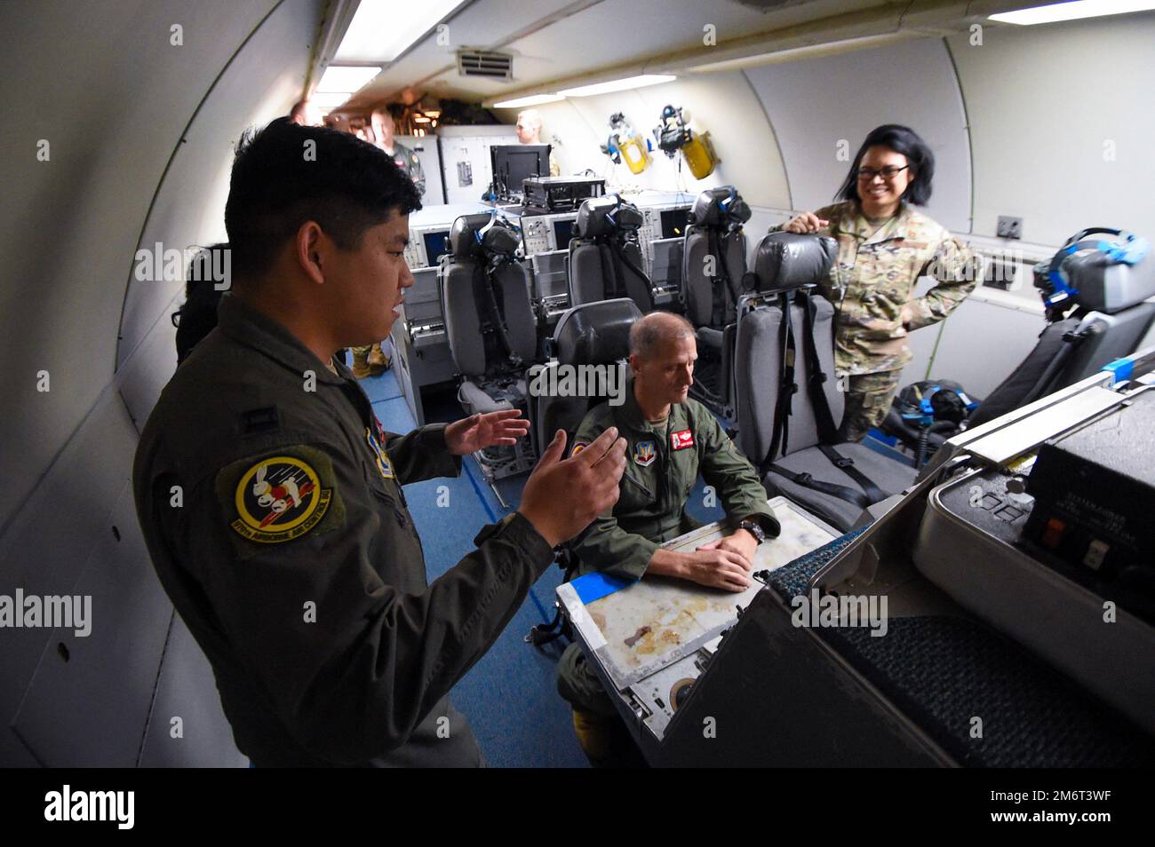 The HAF/DSI team takes a tour of the E-3 Sentry AWACS during the TFA ...