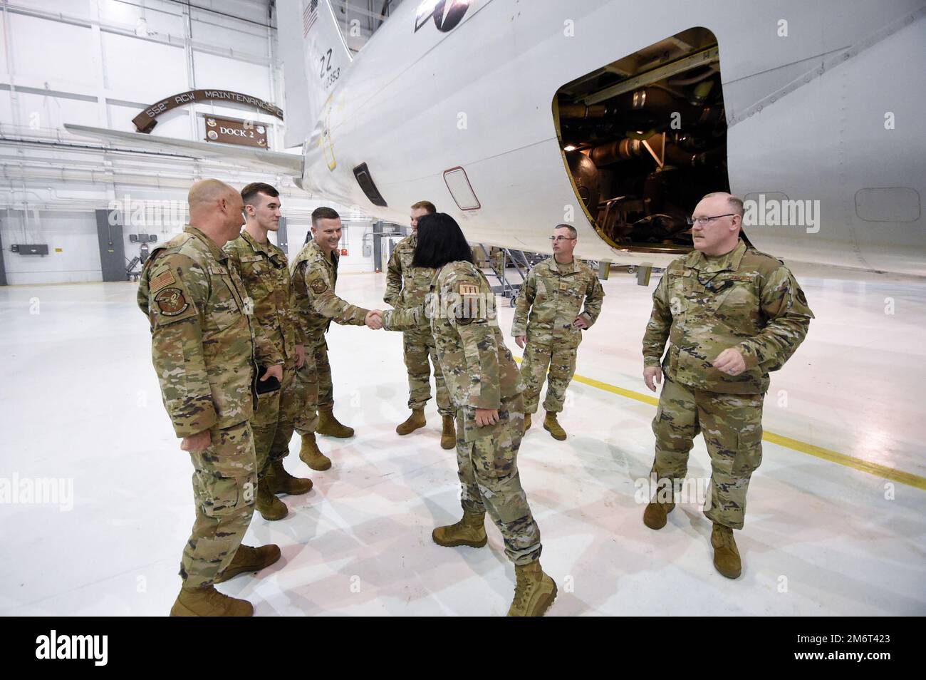 The HAF/DSI team takes a tour of the E-3 Sentry AWACS during the TFA ...
