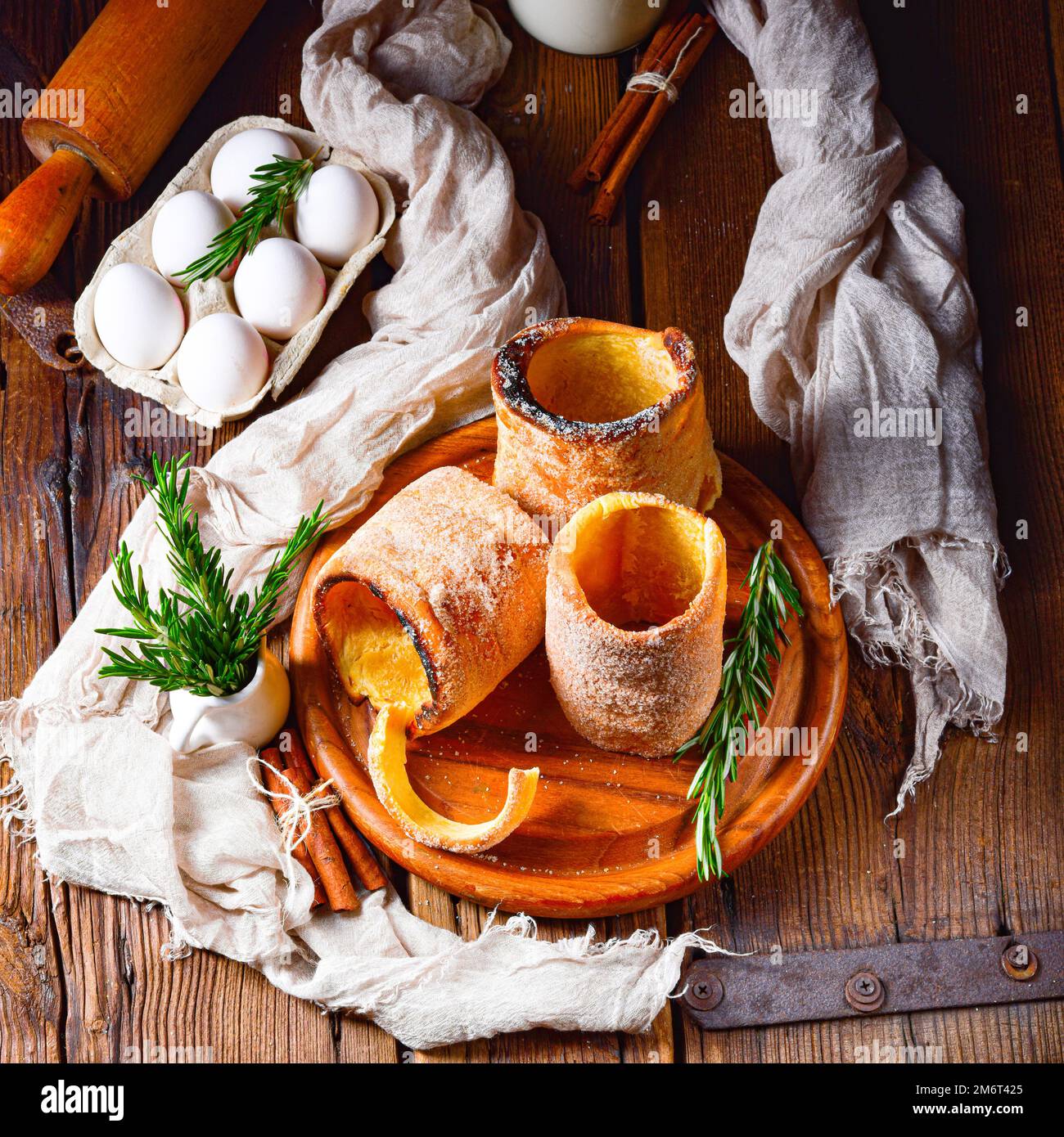 Trdelnik is a traditional pastry originating from Slovakia and the ...
