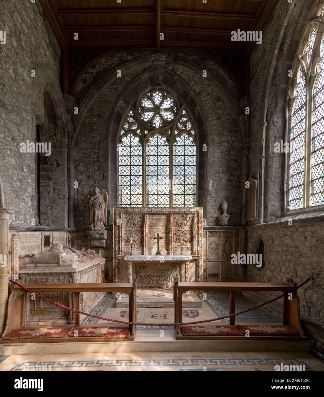 Saint david wales stained glass hi-res stock photography and images - Alamy