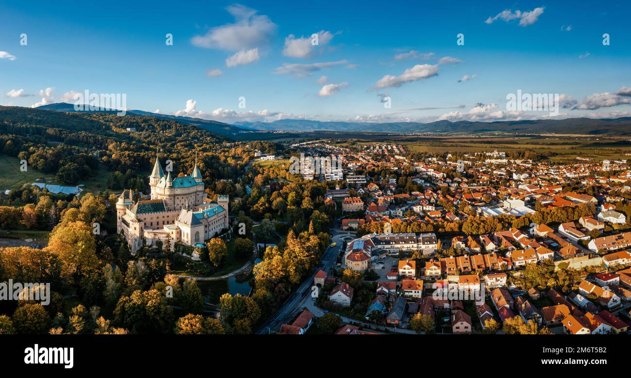 Bojnice castle drone hi-res stock photography and images - Alamy