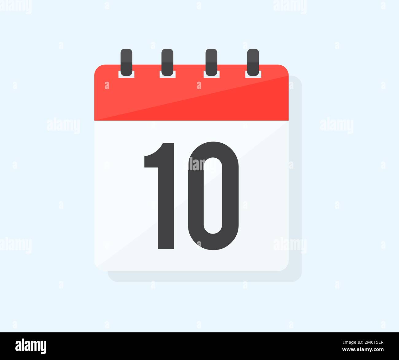 The tenth day of the month with date 10, day ten logo design. Calendar ...