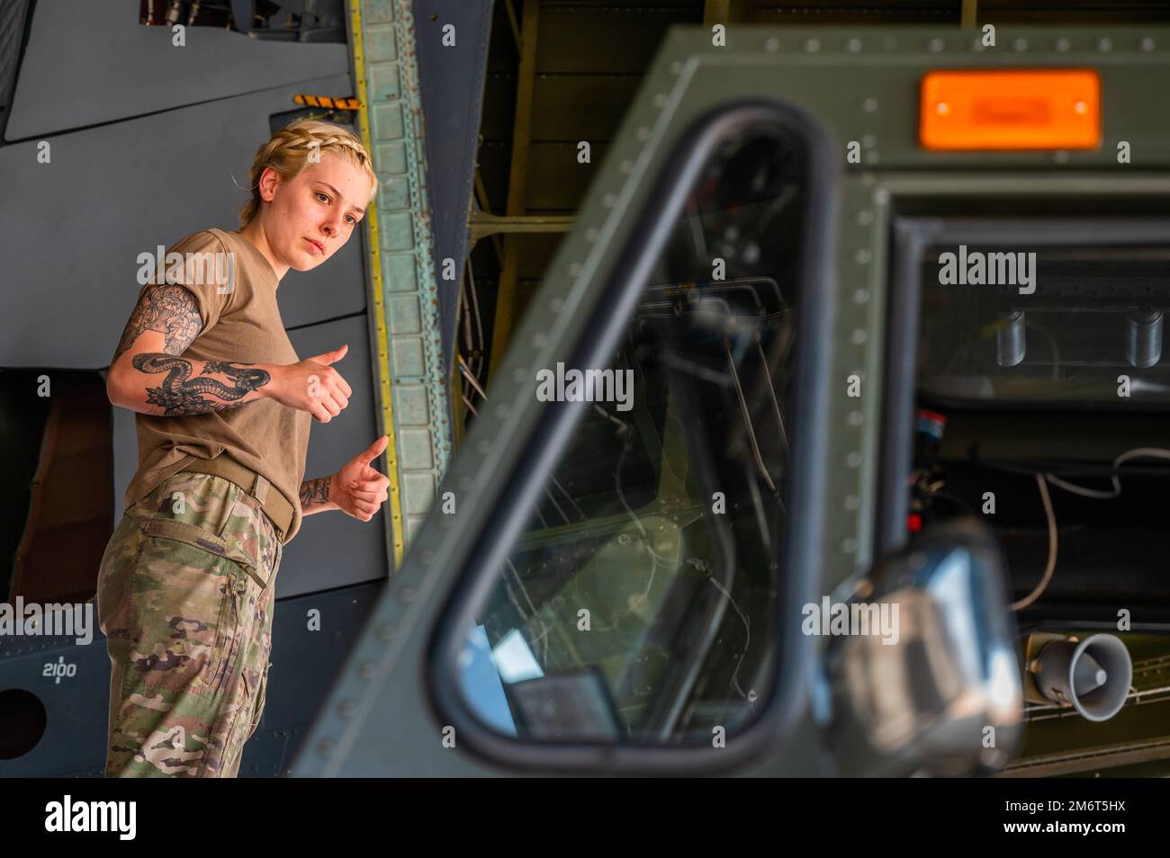 Airman 1st Class Gabriella Cunningham, 22nd Airlift Squadron loadmaster ...