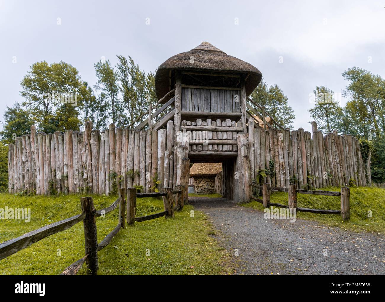 Wexford, Ireland - 18 August, 2022: view of a reconstructed early ...