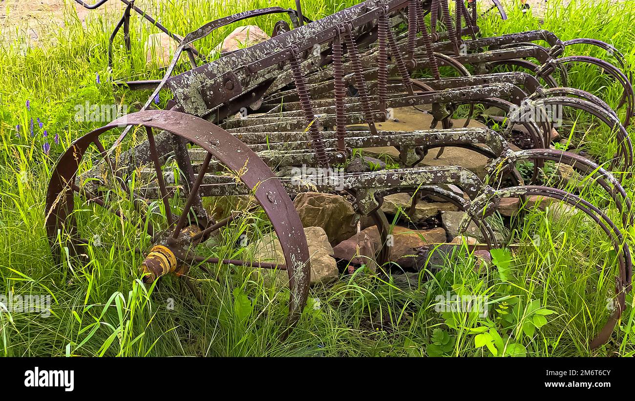 Rusted Farm Machinery Stock Photo - Alamy