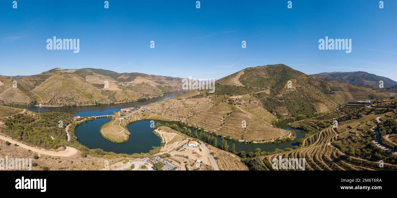 Douro valley wine region, Portugal. Vineyards landscape with beautiful ...