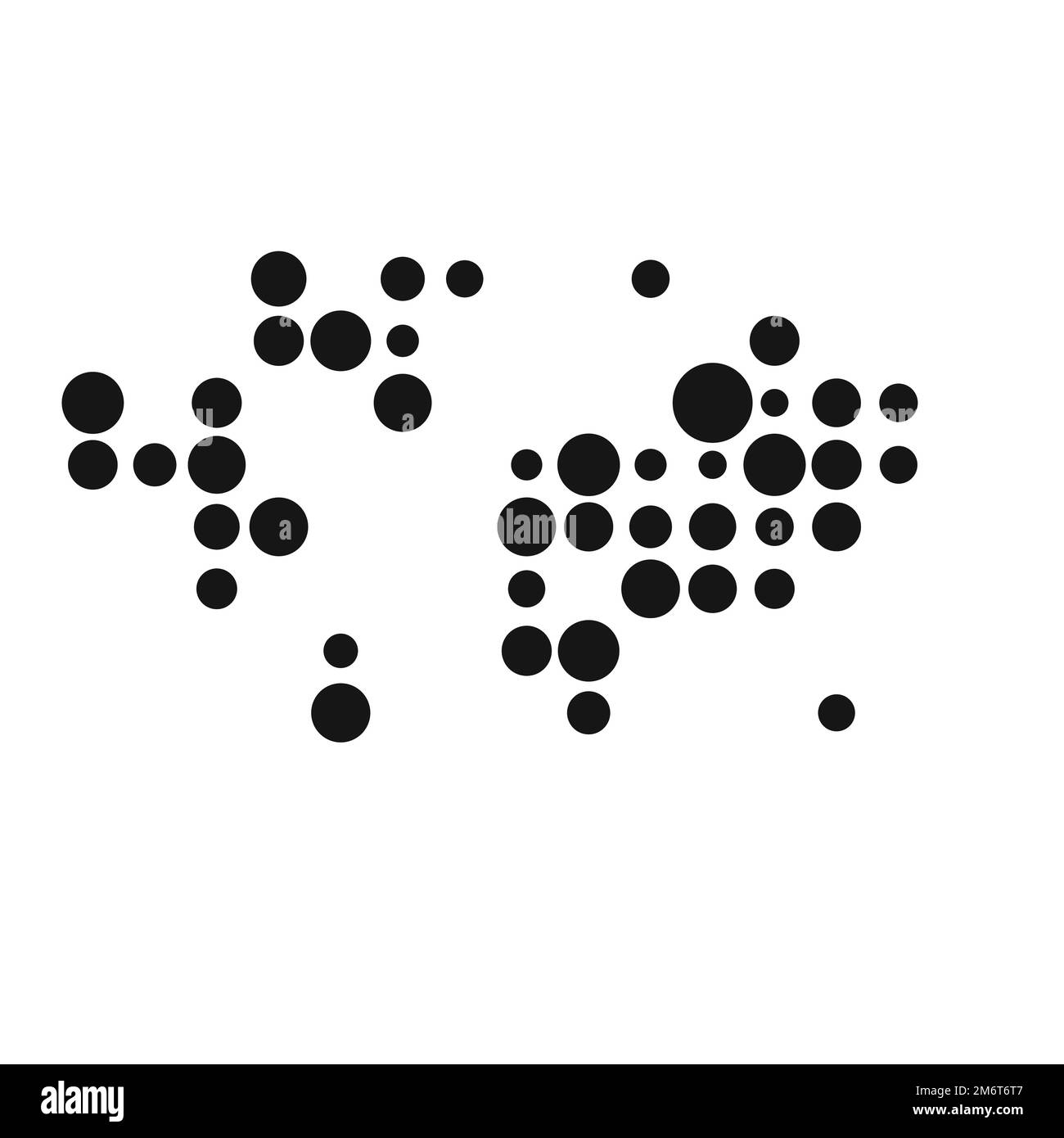 World Map Silhouette Pixelated generative pattern illustration Stock ...