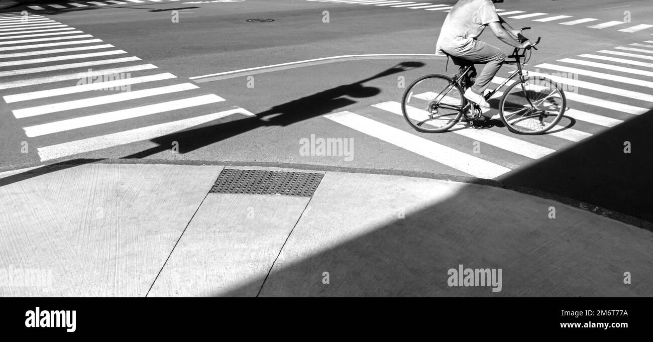 Pedestrian crossings Black and White Stock Photos & Images - Alamy